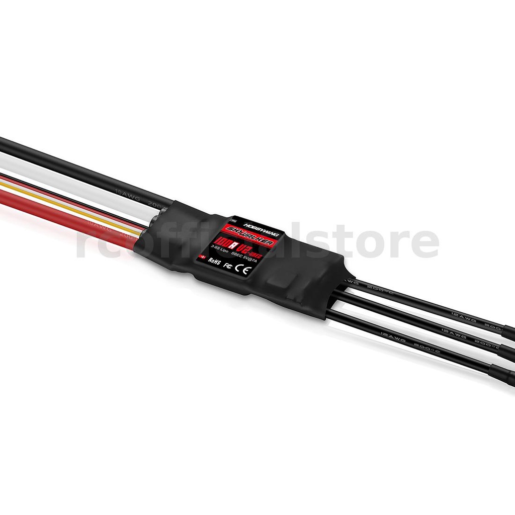 Hobbywing Skywalker 100A V2 UBEC 3-6S Brushless ESC With 5V/7A BEC Support Reverse Brake Search ...