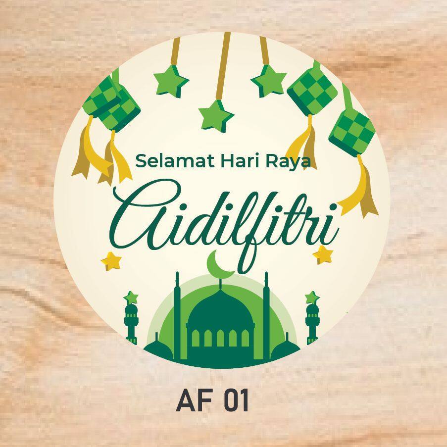 Sticker Hari Raya Aidil Fitri Label Stiker Aidilfitri | Shopee Malaysia