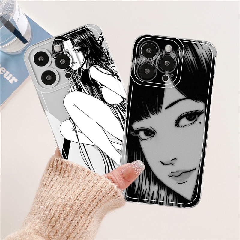 Tomie Manga Case for Vivo VY20 Y11 Y17 Y15 Y12 Y51 Y53 Y91 Y93 Y95 Y9S Y5S Y19 Y33S X30 X50 X60 ...