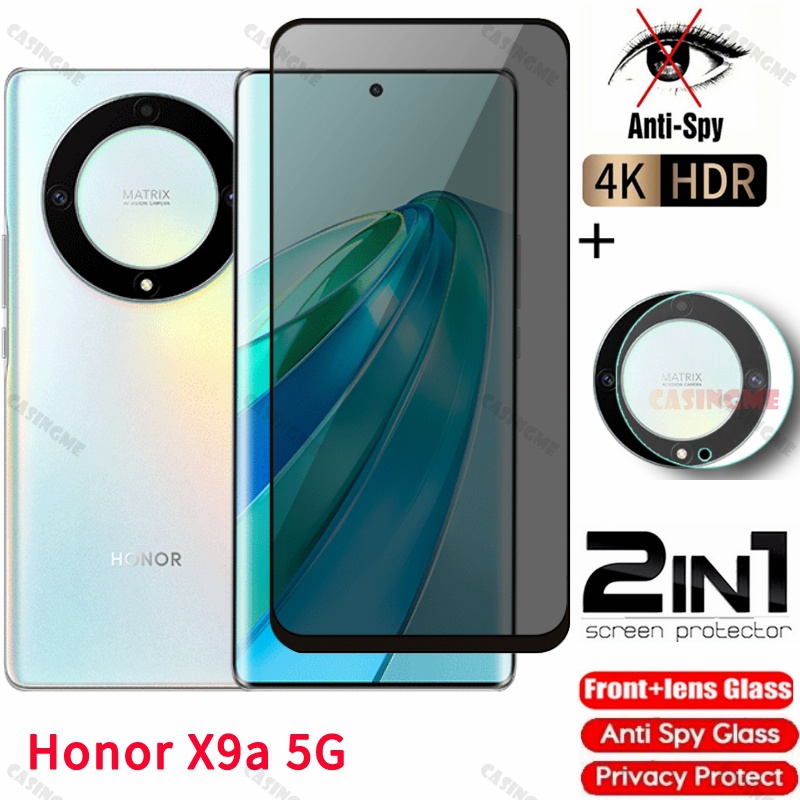 Honor X9A 5G 2023 Private Tempered Glass Anti-Spy Full Cover Screen ...