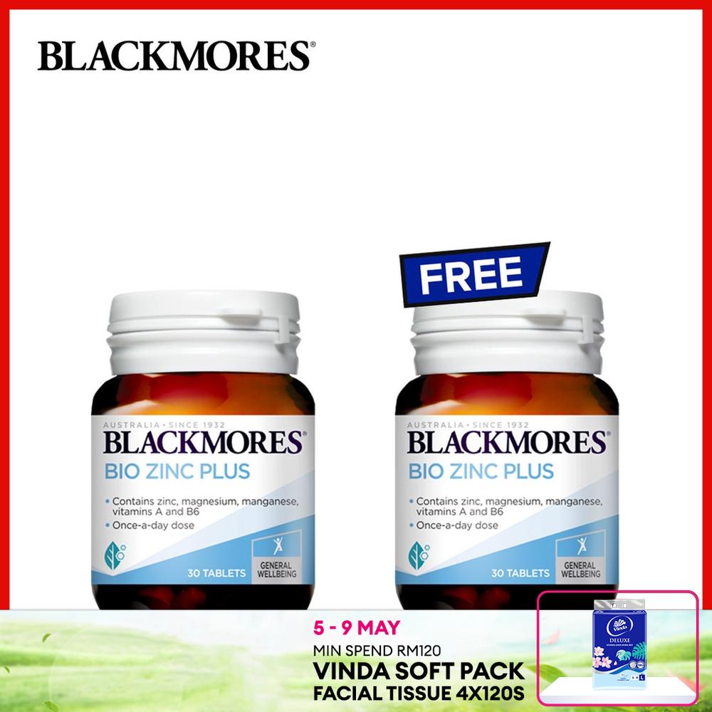 Blackmores Bio Zinc Plus 30s - For Hair, Nail & Skin (Min 6 Months ...