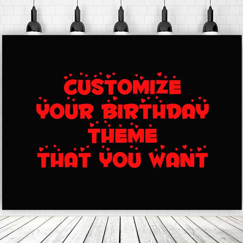 Customize You Own Birthday Backdrop For Photography Baby Shower Kids ...