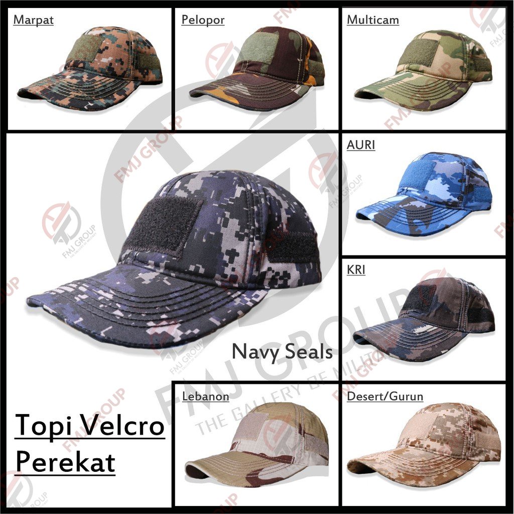 Tactical VELCRO HAT TNI HAT LORENG HAT MILITARY HAT ABRI HAT | Shopee ...