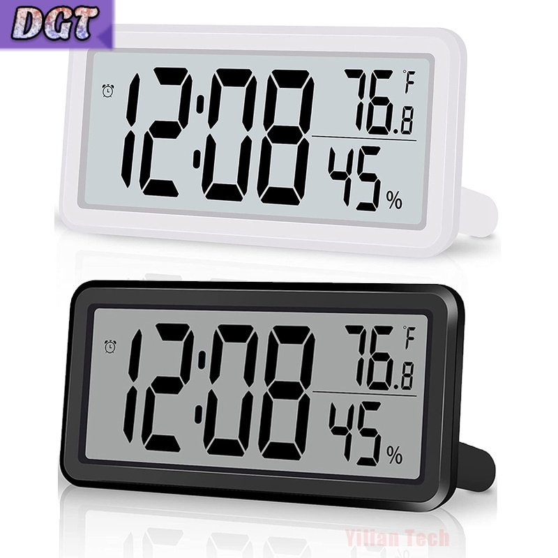 DGT Digital Alarm Clock Desk Clock Battery Operated LCD Electronic ...