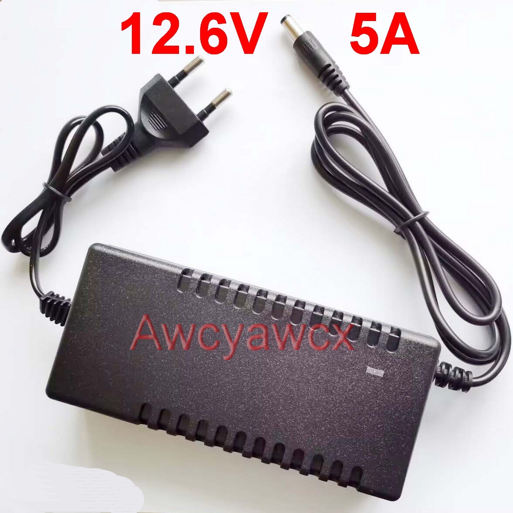 12.6V 5A 4A 3A 2A 1A 500mA Li-ion LiPo Battery Charger 3S 18650 AC 100V-240V DC power adapter ...