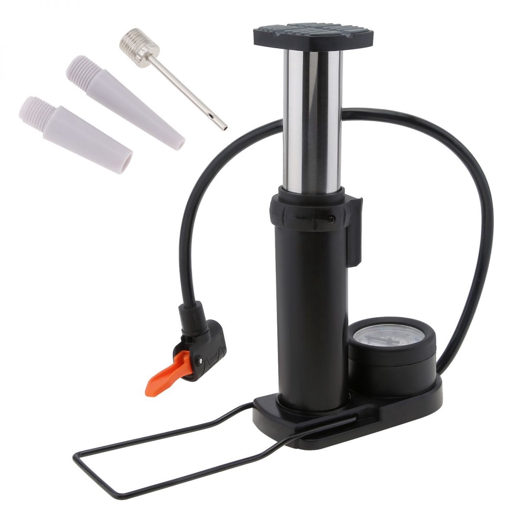 Portable Bicycle Foot Pump Hand Foot Activated Tire Inflator for ...