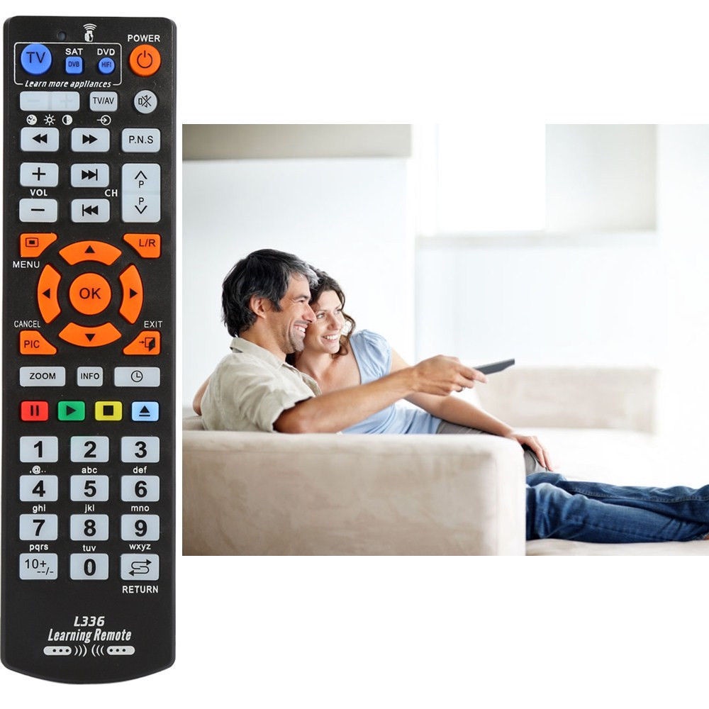 Smart L336 Ir Remote Control With Learning Function Copy For Tv Cbl Dvd