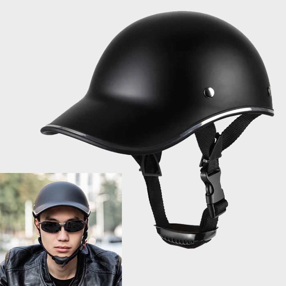 Motorcycle Helmet Baseball Cap Style Helmet Half Helmets Electric ...