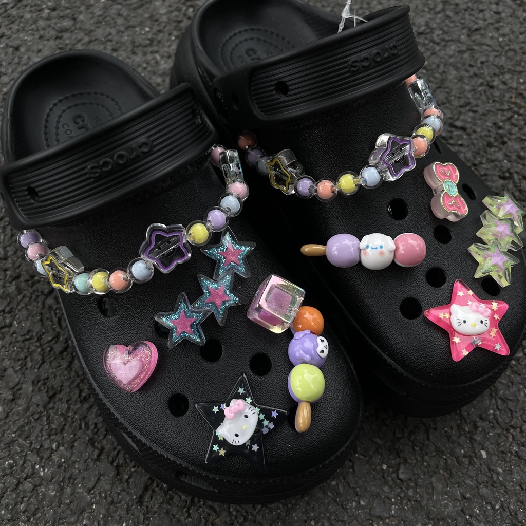 《Y2K ：）》cute jibbitz for crocs Jibbitz Resin jibbitz set crocs clog ...