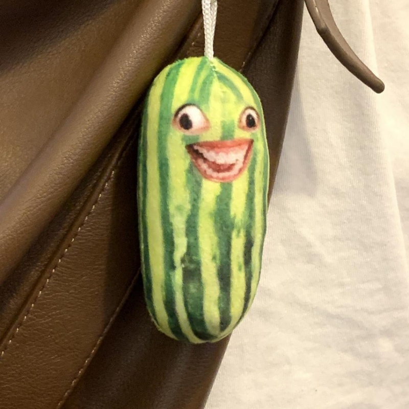 Plush TIKTOK Special Effect Voice Funny Talking Watermelon Keychain ...