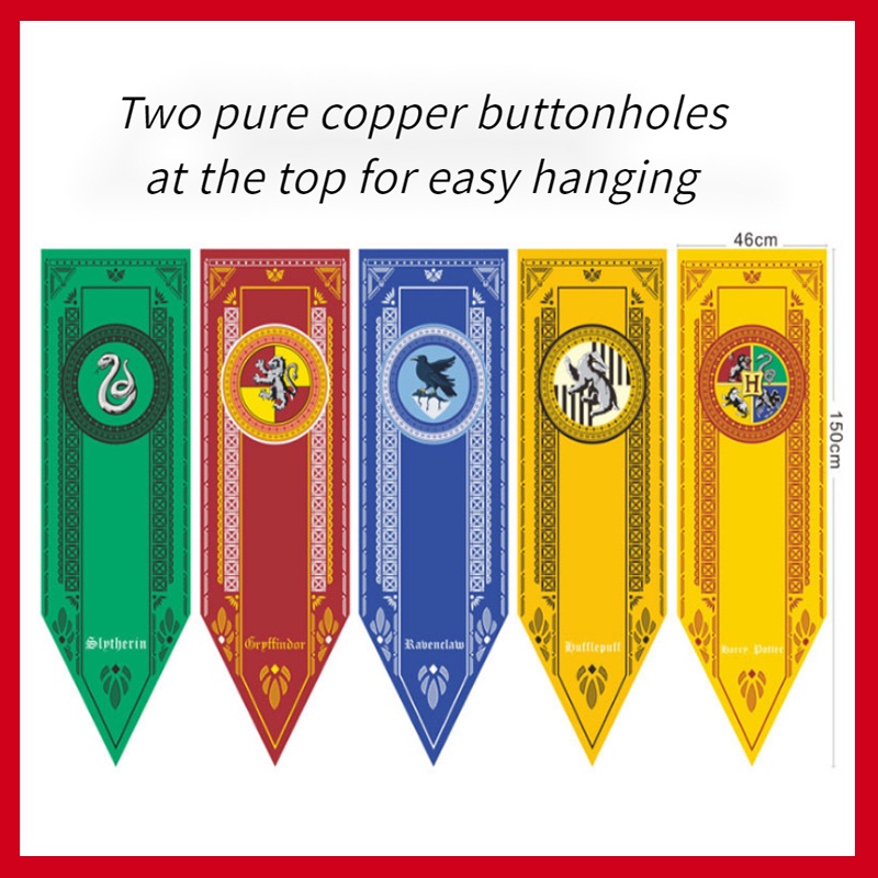 Harry Potter Flag Decoration Home Wall Decoration Banner Hanging Long ...