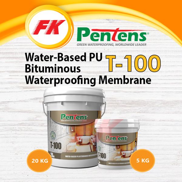 20KG Pentens® T-100 Water-Based PU Bituminous Waterproofing Membrane ...