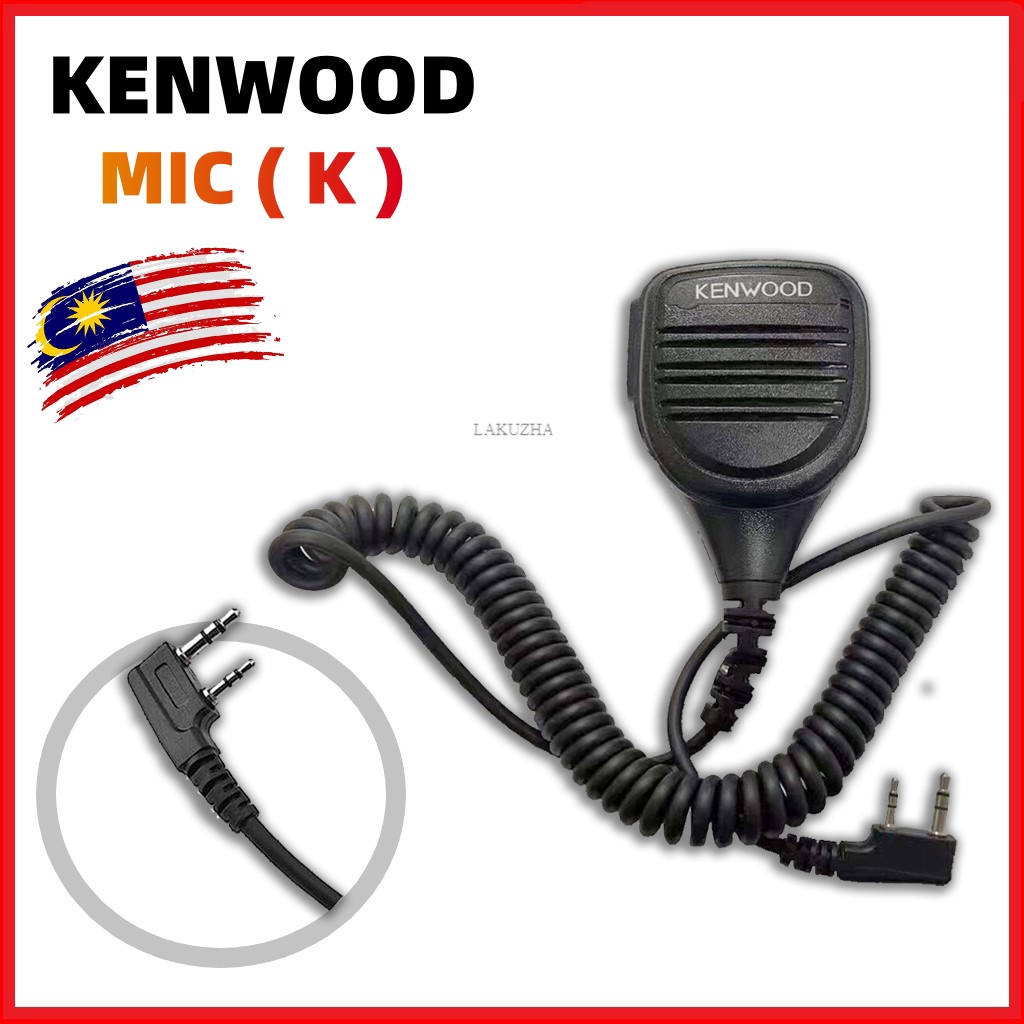 Mic K Push To Talk PTT Speaker Mic Baofeng Two Way Walkie Talkie ...