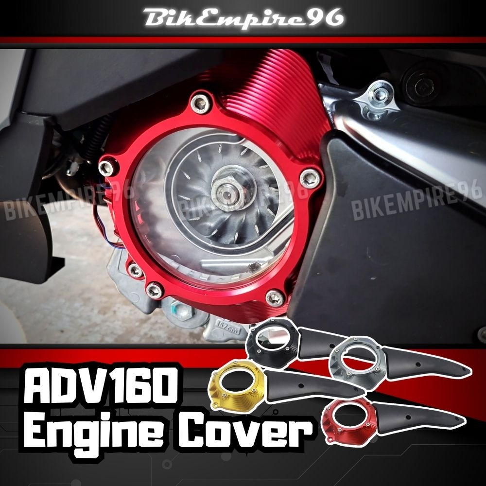 Honda ADV160 PCX160 Motorcycle CVT Transparent Engine Cover Guard ...