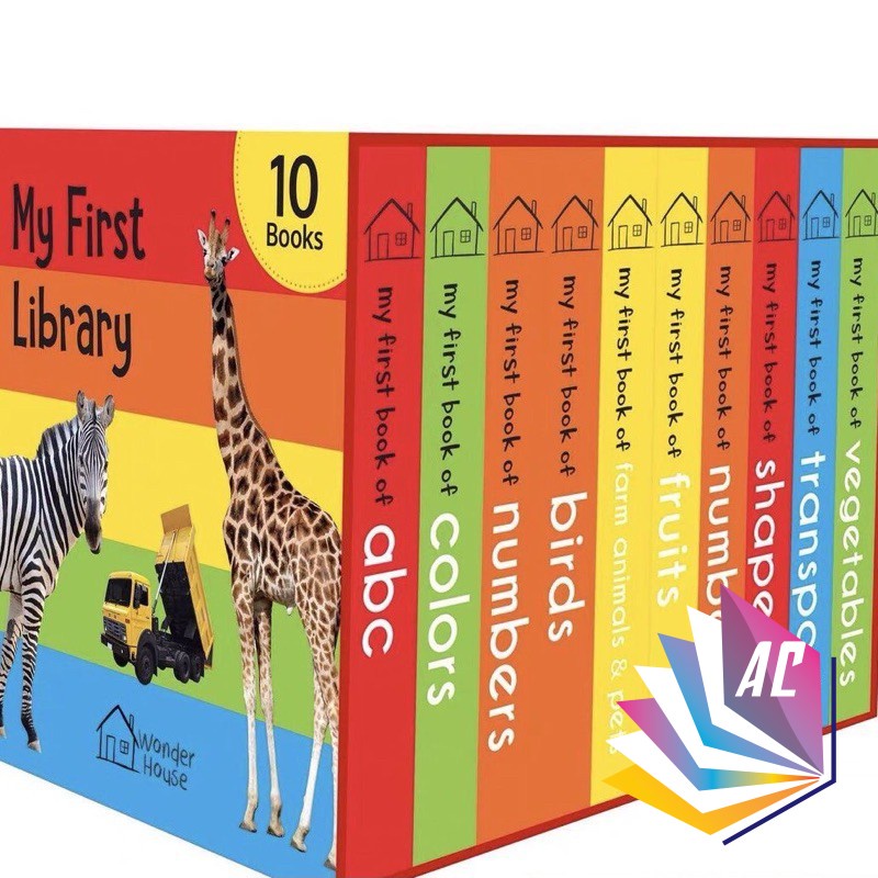 My First Library : Box set of 10 Board Books for Kids (9789387779266 ...
