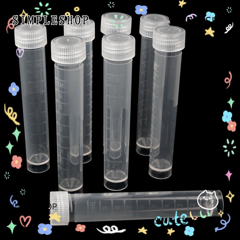 SIMPLESHOP 10pcs Science Tubes, with Seal Cap Test Tube, Container ...