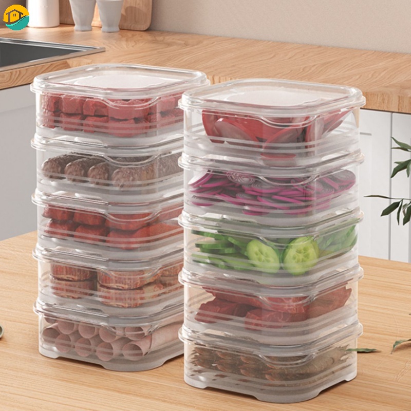 1Pc Refrigerator Storage Box Food Grade Kitchen Food Fruit Vegetable ...