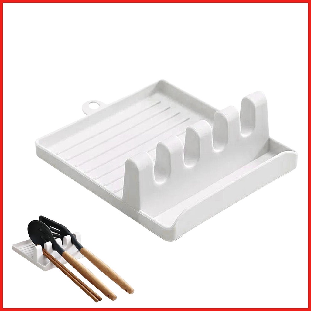 Utensil Spoon Rest Utensil Holder with Drip Pad for Multiple Utensils ...