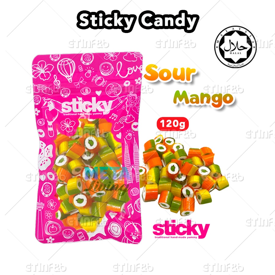 STICKY CANDY GULA-GULA VIRAL STOK SEDIA Thank You Happy Birthday Gift I ...