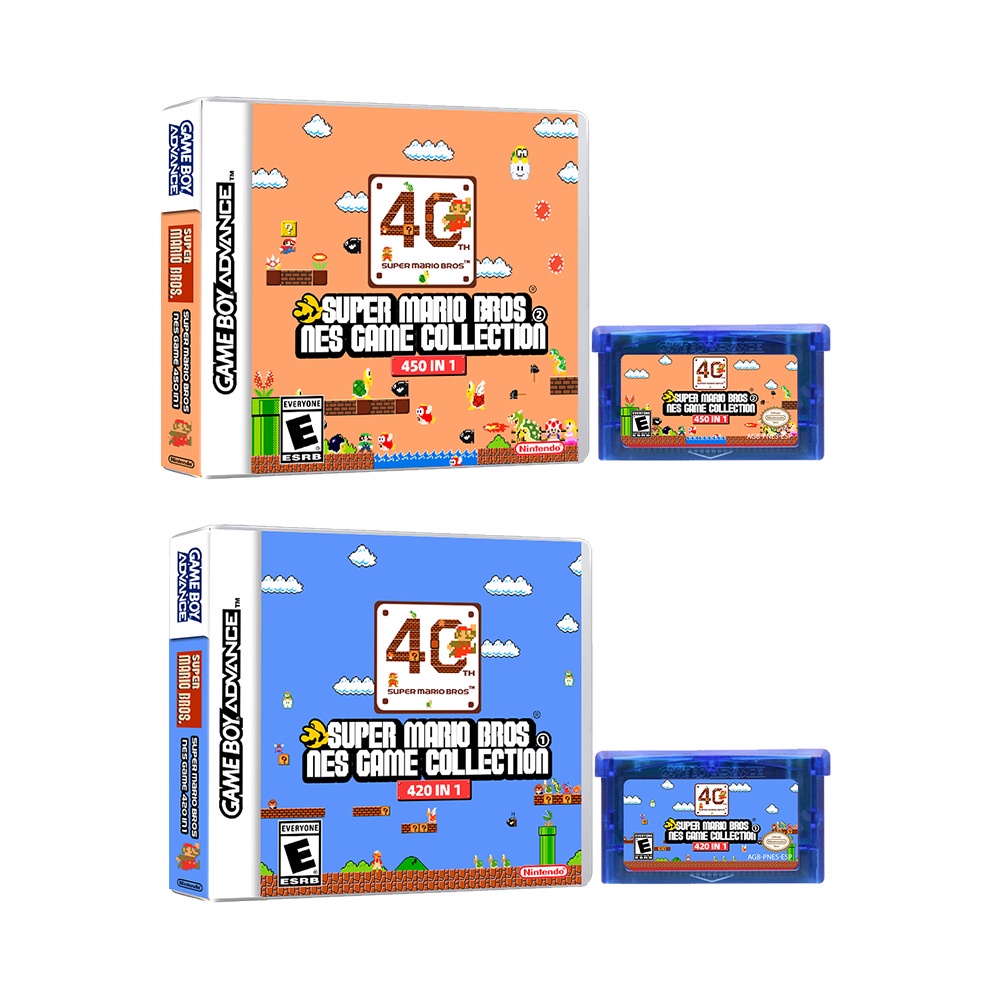 GBA Game Cartridge Video Game Console Card Mario 40th Series 420 450 in ...