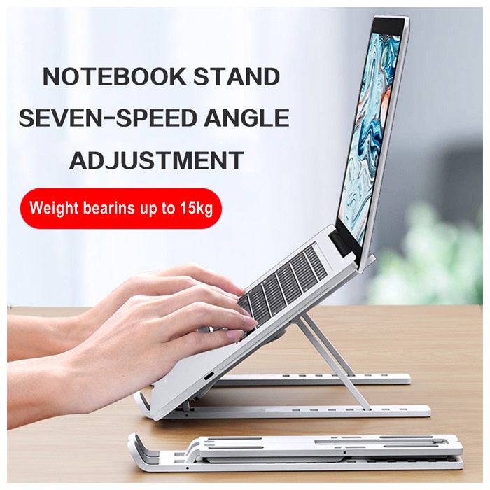 Portable Adjustable Height Foldable ABS Plastic Laptop Holder Support ...