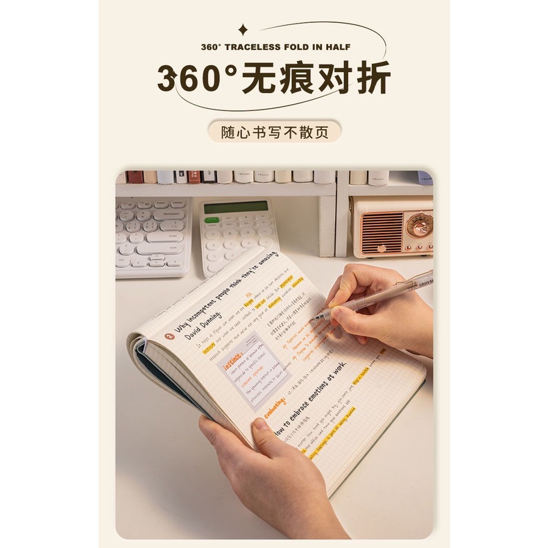 [G-Plus Studio] [6 Colors] Square Notebook Diary Checkered Notebook ins ...