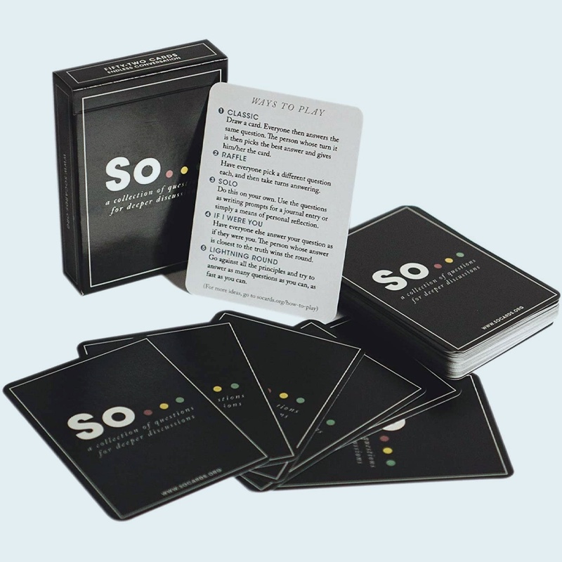 Question Card Game So Cards Deep Conversation Starters – Question Card ...