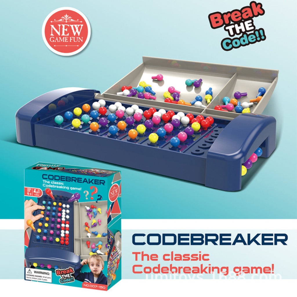 Classic Code Breaking Mastermind Family Boardgame Toy Mainan Pecah Kod ...
