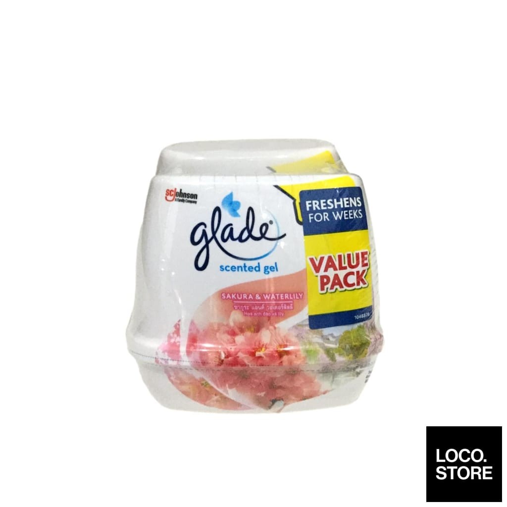Glade Scented Gel Twin Pack 2X180g Sakura & Waterlily | Shopee Malaysia