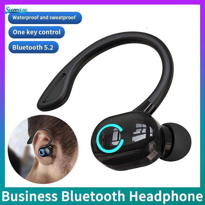 W6 Handsfree Waterproof Sports Music Headset With Microphone In Ear Single Earplug Wireless ...