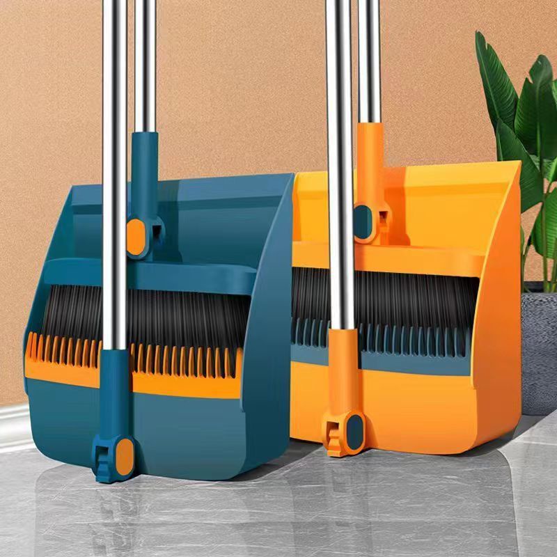 Set Penyapu Lantai dan Penyodok Sampah Foldable Broom with Dustpan ...