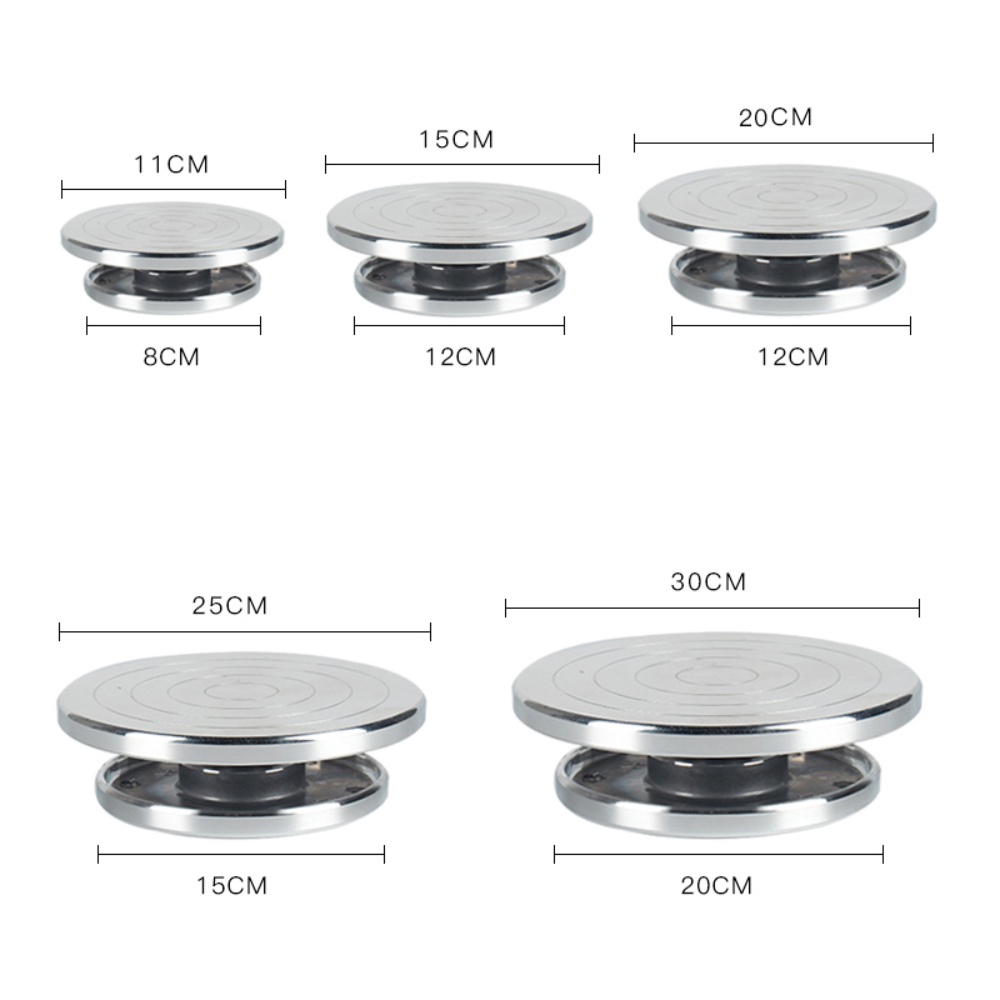 1pc Aluminum Alloy Turntable Birthday Turntable Baking Tool Bonsai ...