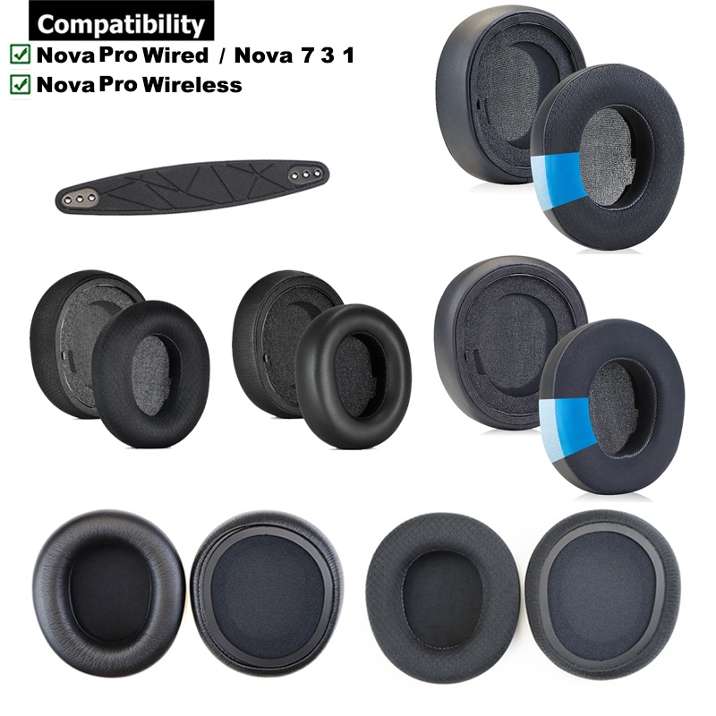 1 Pair Earpads for SteelSeries Arctis Nova Pro Wired Wireless Nova 7 3 1 Headphone Ear Pads ...