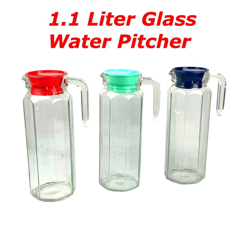 KIMGLASS 1100 ml GLASS WATER PITCHER TEMPAYAN AIR KACA | Shopee Malaysia