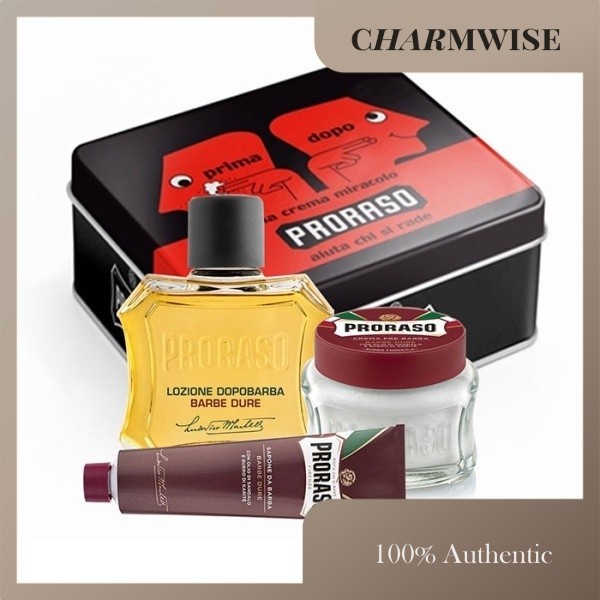 Proraso Vintage Primadopo Shaving Set (RED) Nourishing Sandalwood ...