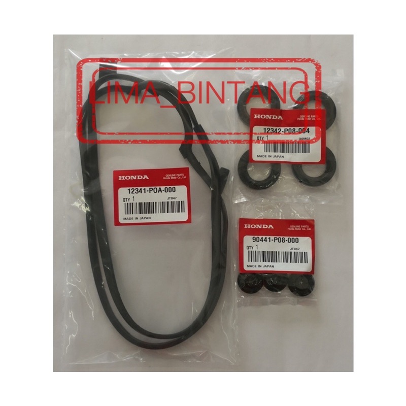 Valve Cover Gasket with Plug Seal & Valve Cover Bush Honda Accord SV4 ...