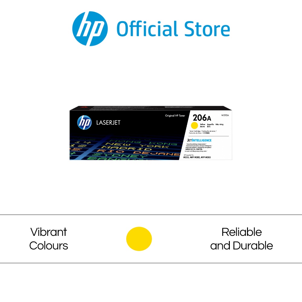 HP 206A Yellow Original LaserJet Toner Cartridge / HP Color LaserJet ...