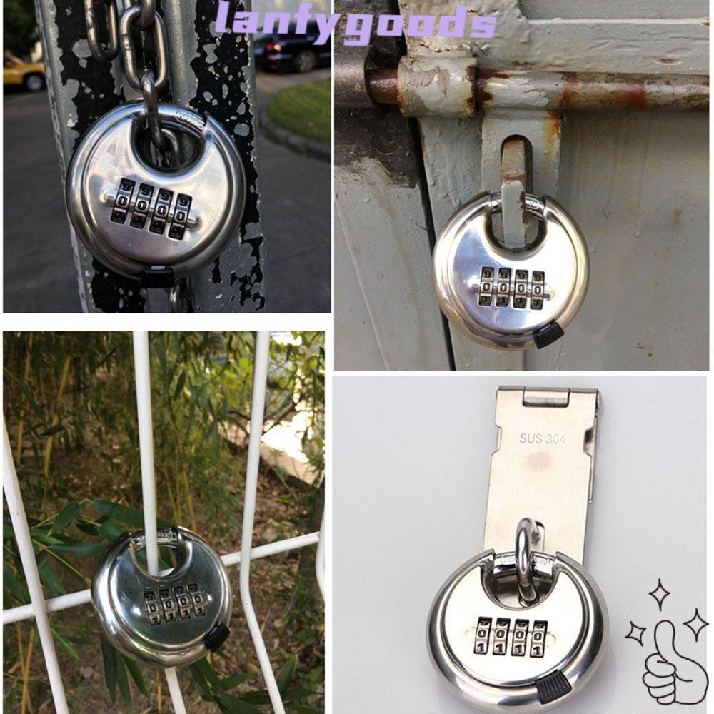 LAN 4-Position Combination Disc Padlock Waterproof Outdoor Package ...