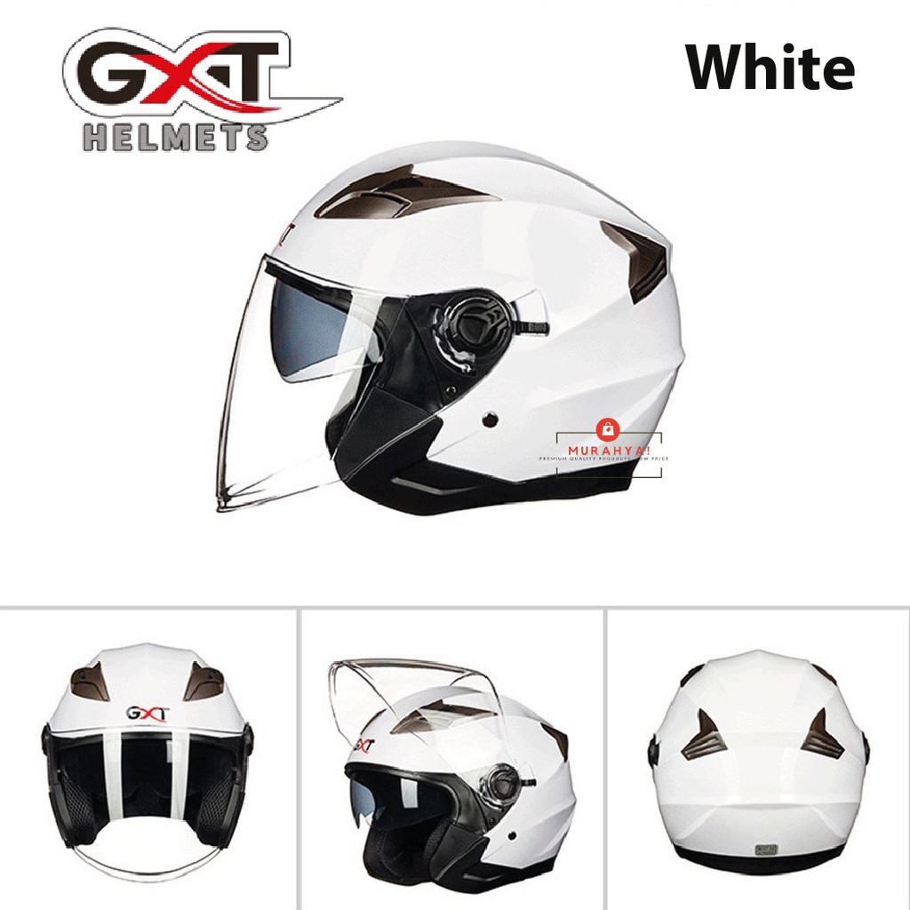GXT™ Helmet motor Topi keledar GXT motorcycle helmet double visor open ...