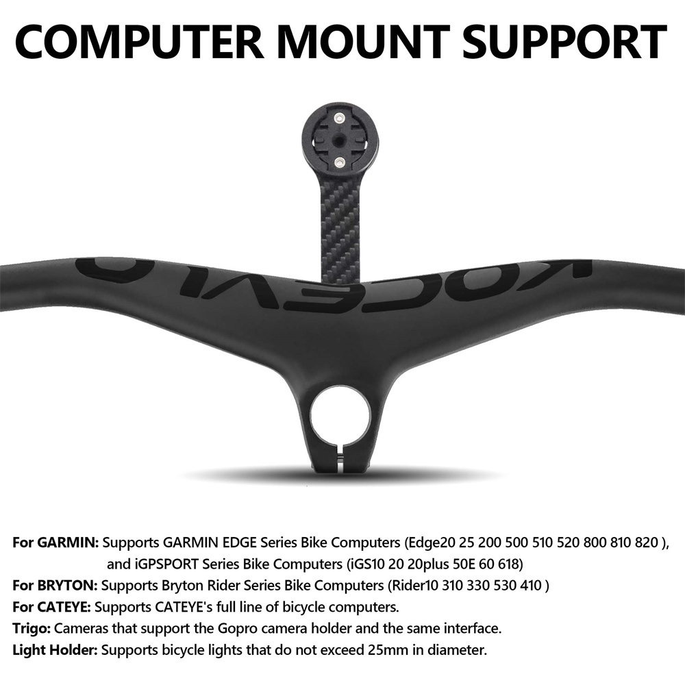 KOCEVLO Carbon Bicycle Handlebars riser -17 Degree One-Shaped bar MTB ...