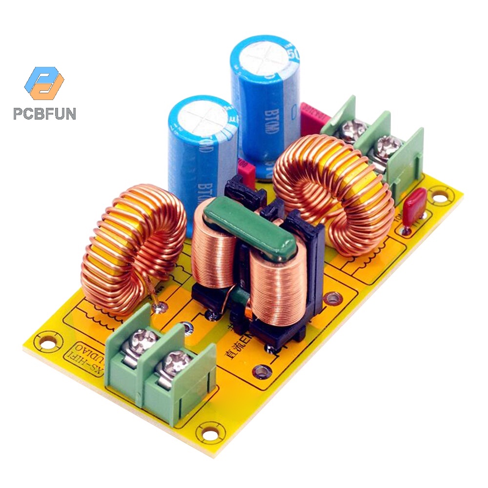 Pcbfun DC 50V Power Filter EMI Module Audio High Frequency Filter Board ...