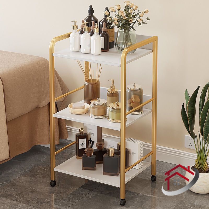 Three Layers Side Table Multifunctional Mini Storage Trolley Simple ...