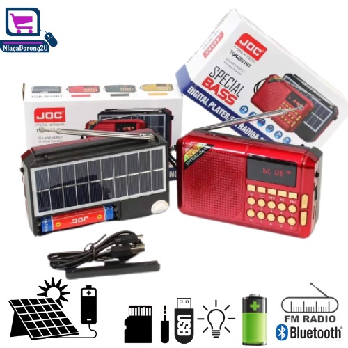 Solar USB Rechargeable Mini Digital Speaker Wireless With Fm Radio ...