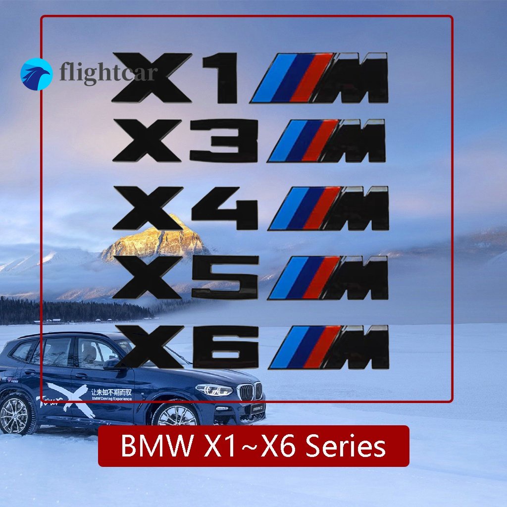flightcar BMW M X1 X3 X4 X5 X6 Logo Auto Badge Emblem Trunk Emblem ...