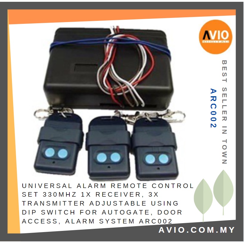Universal DIP Switch Autogate Alarm Door Access Remote Control Set ...