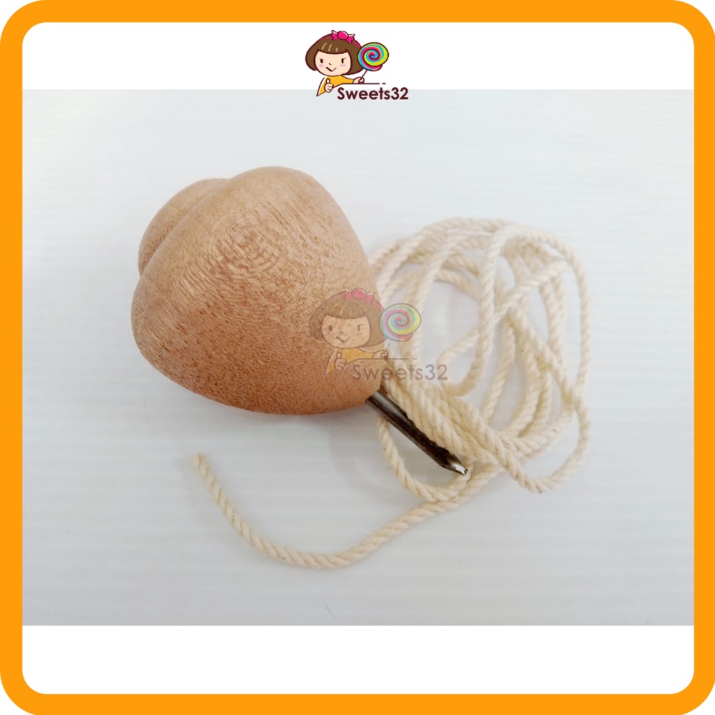 [ 1 pcs ] Tradisional Gasing Kayu Childhood Fun Toy | Shopee Malaysia