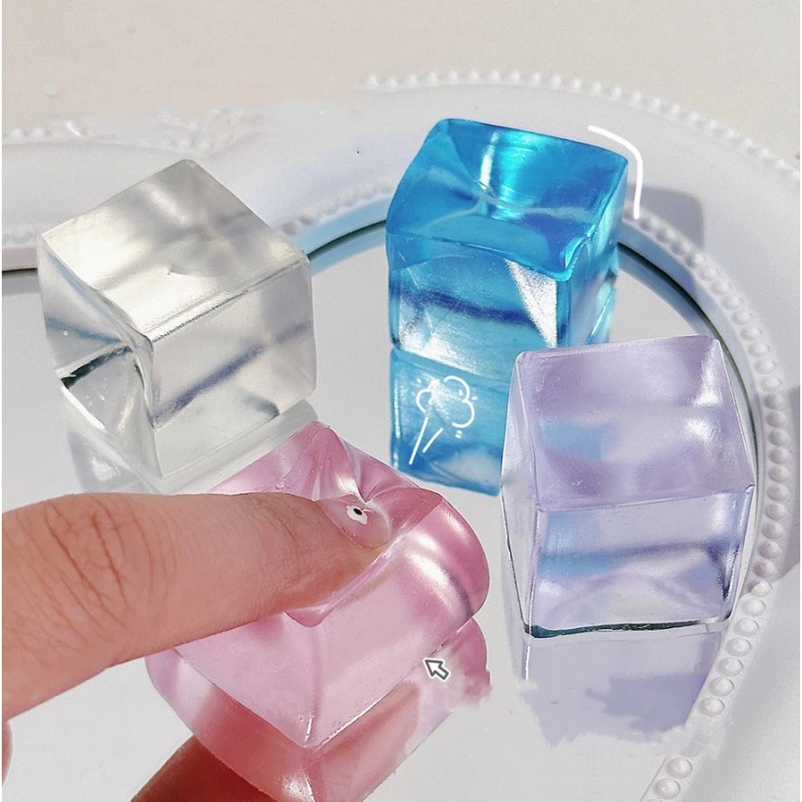 NEW Fidget Toy Mini Squishy Toys Mochi Ice Block Stress Ball Toy Kawaii ...