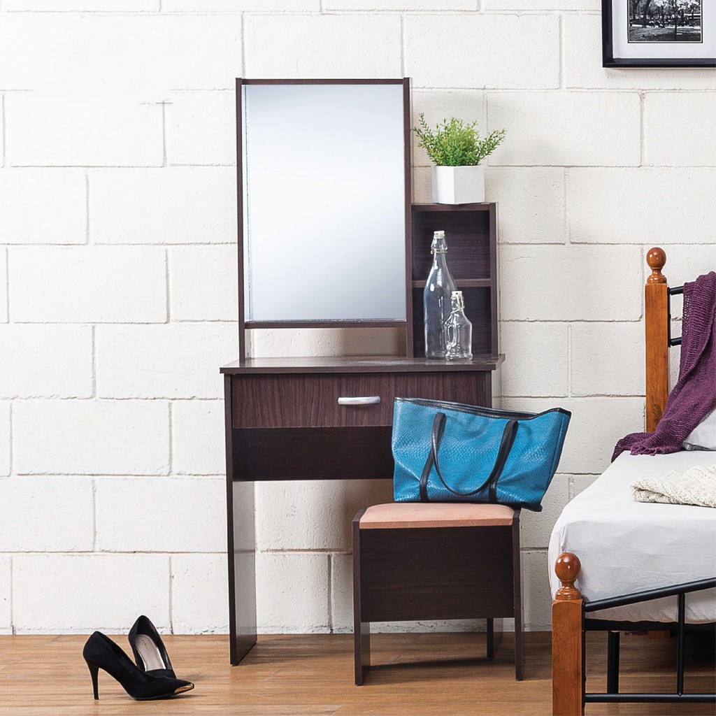 [FREE SHIPPING] KENEY Dressing Table With Mirror Meja Makeup Table Meja ...