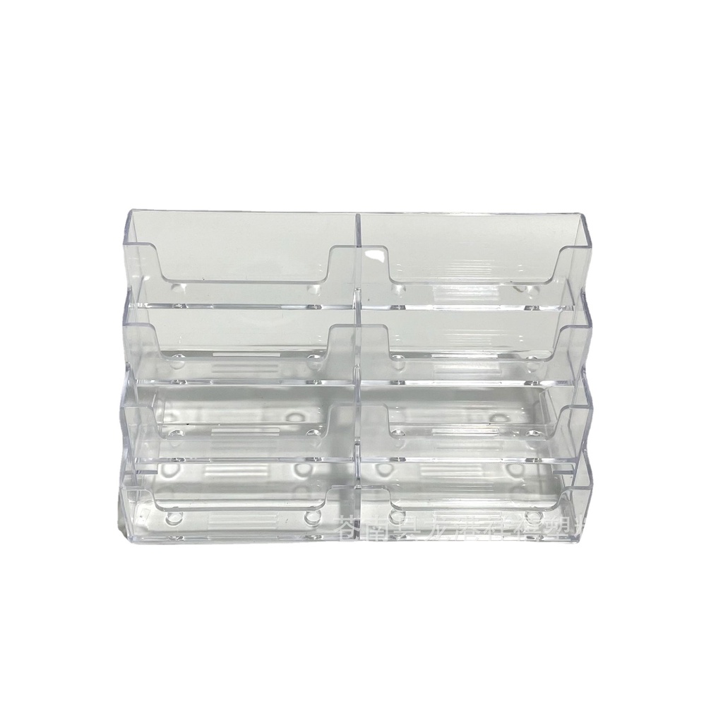 Business Card Holders - 8 Pocket Desktop Clear Business Card Stands ...
