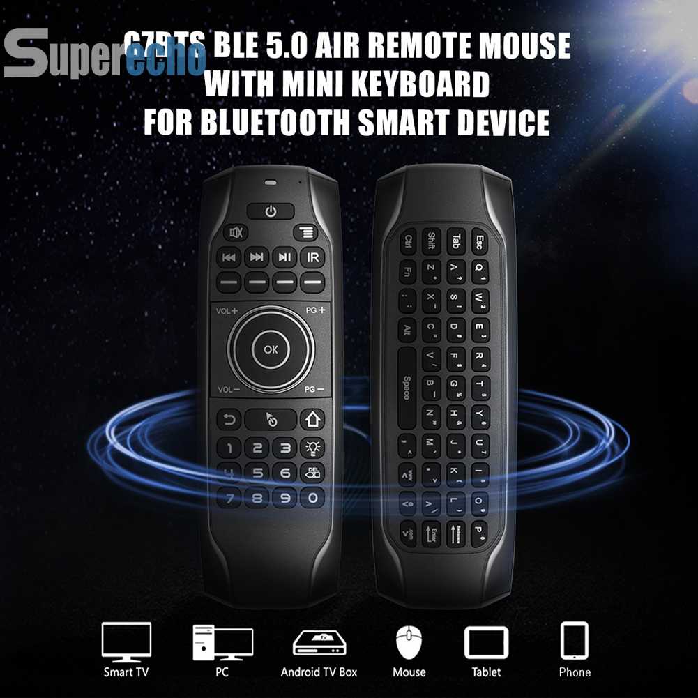 IR Wireless Keyboard Bluetooth-compatible Air Mouse Backlight Remote ...